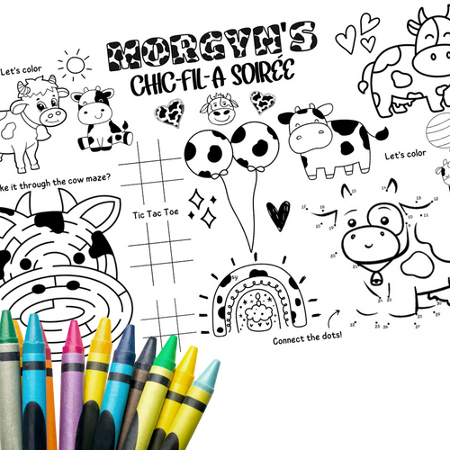 Cow Activity Sheet | DesignbyShar
