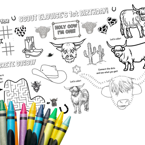 Highland Cow Activity Sheet | DesignbyShar