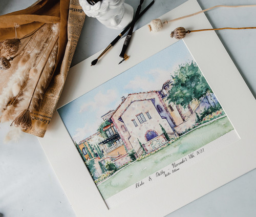 Print of Original Watercolor | The Club at Bella Collina, FL