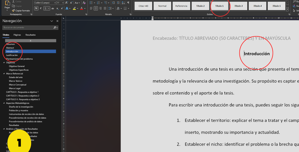 Creando los índices automatizados de las Normas APA 7 en WORD: Tabla de ...