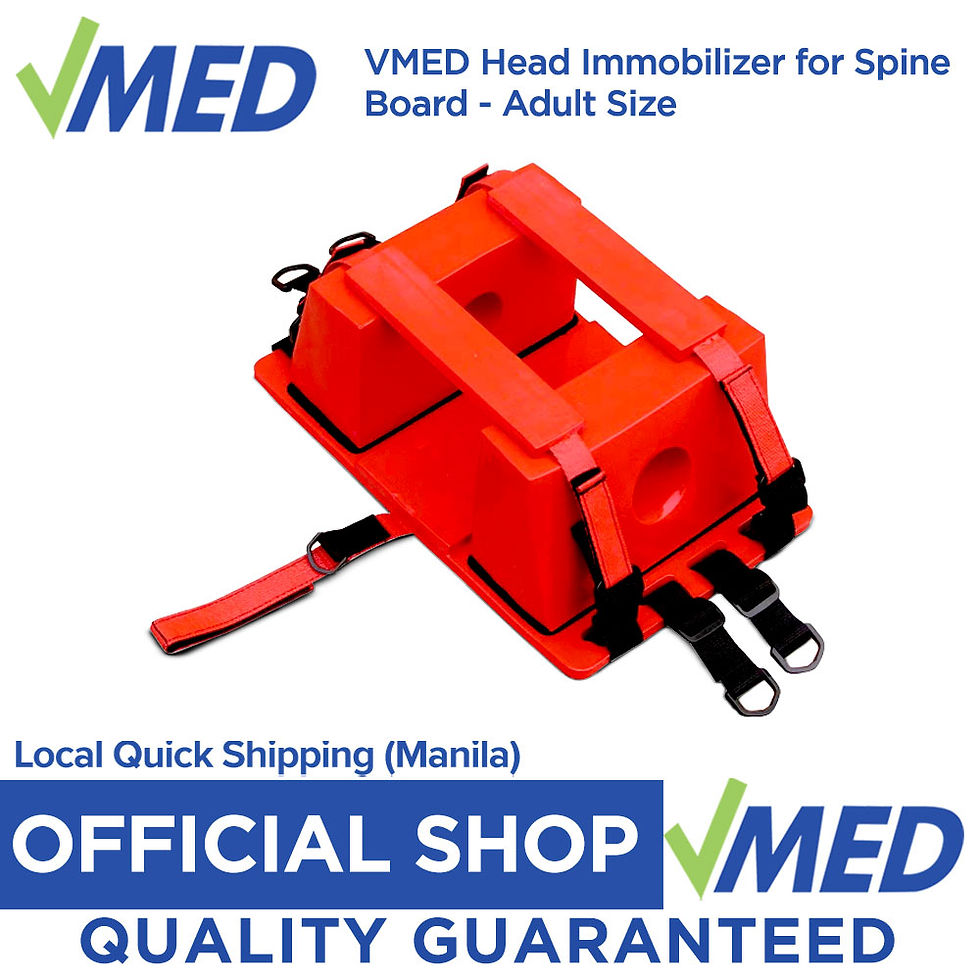 VMED Prohealthcare Head Immobilizer for Spine Board - Adult | VMed Medical