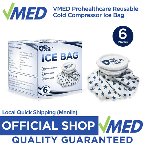 VMED Prohealthcare 6" Reusable Cold Compressor Ice Bag | VMed Medical