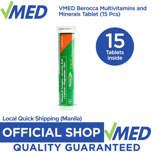 VMED Berocca Multivitamins And Minerals Tablet (15pcs) | VMed Medical