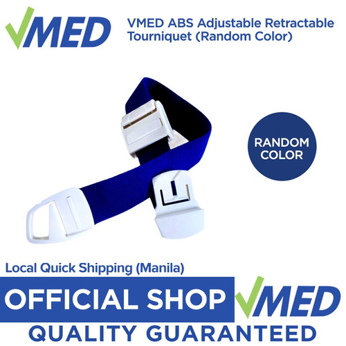VMED Adjustable Retractable Tourniquet ( Random Color) | VMed Medical