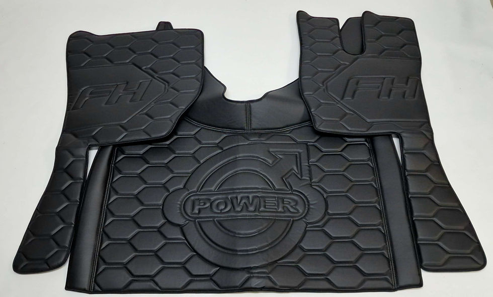 Premium Honeycomb VOLVO FH4/FH5 Floor Mat Set BLACK | TruckerToys Shop Premium Honeycomb VOLVO FH4/FH5 Floor Mat Set BLACK | TruckerToys Shop