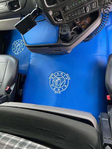 Scania R Next Gen Floor Mat set inc drawer mat. BLUE | TruckerToys Shop
