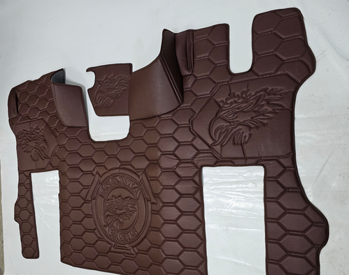 Prestige LINE Scania S Honeycomb Stitch Custom Made BROWN Flooring ...