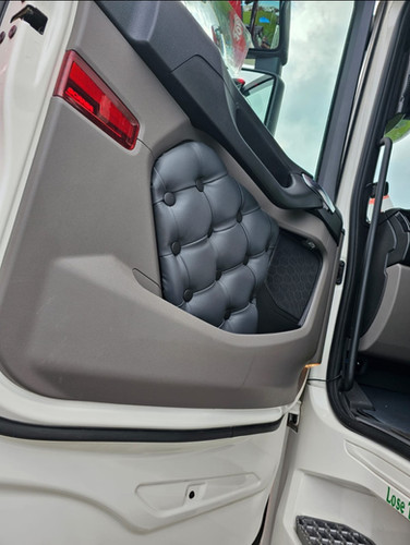 Scania R S Next Gen buttoned Door cards set GREY + BLACK | TruckerToys Shop