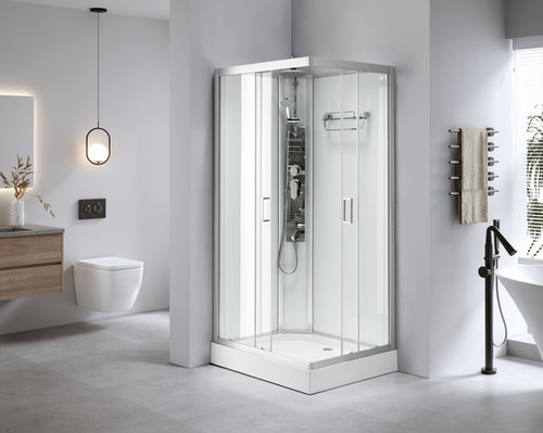 1000x800mm White Modern Shower Cabin Room Cubicle Enclosure EASY ...