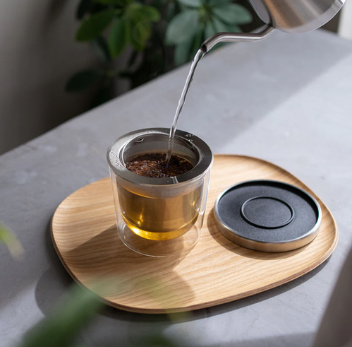 KINTO LT Cup with Strainer Brewing Set with Tea | Antea Social