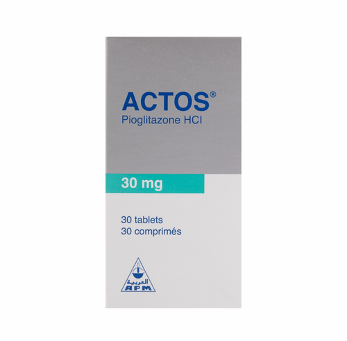 ACTOS 30 MG 30 TAB- Pioglitazone | Pharmacy Hurghada