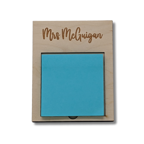 Customized Post It Note Holder | Bluefire Laser