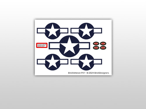 BrickVeteran - WWII Figher Stickers | brickdesigners