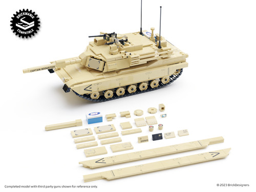 Printed Parts Pack - US Modern Tank | brickdesigners