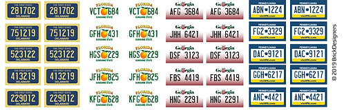 License Plates | brickdesigners