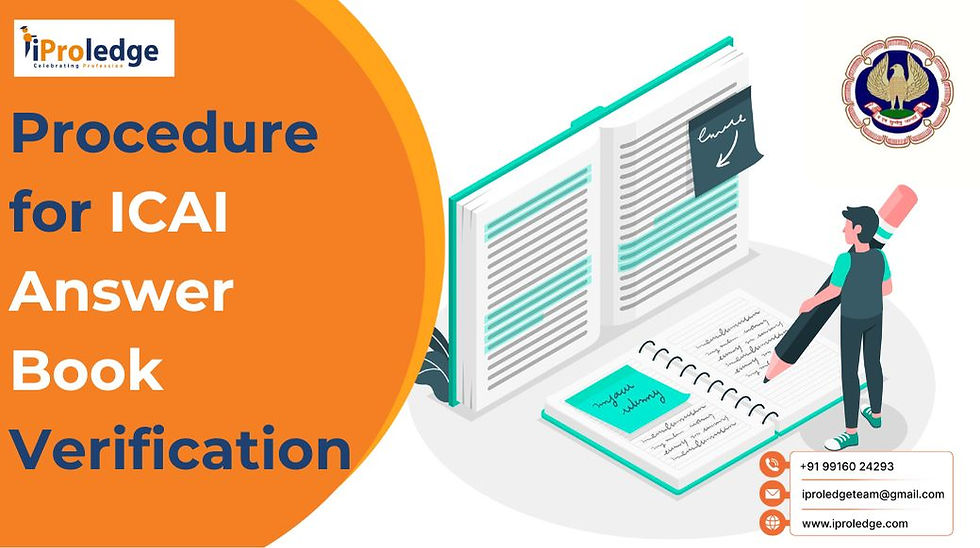 Procedure for ICAI Answer Book Verification