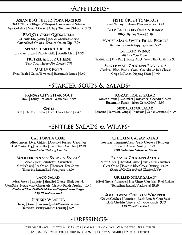 Restaurant Kansas City | United States | Kozak's Laketown Grill