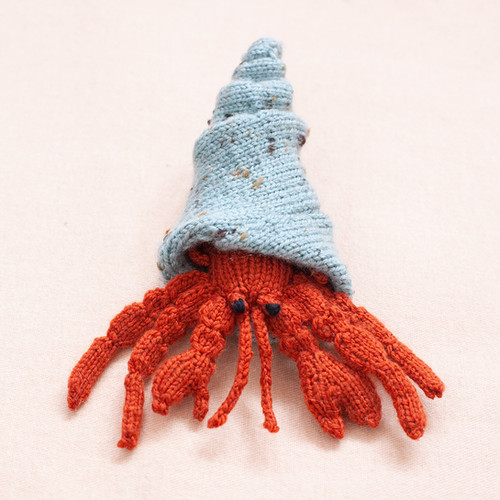 Knitted Toy Hermit Crab Pattern | Karla Courtney