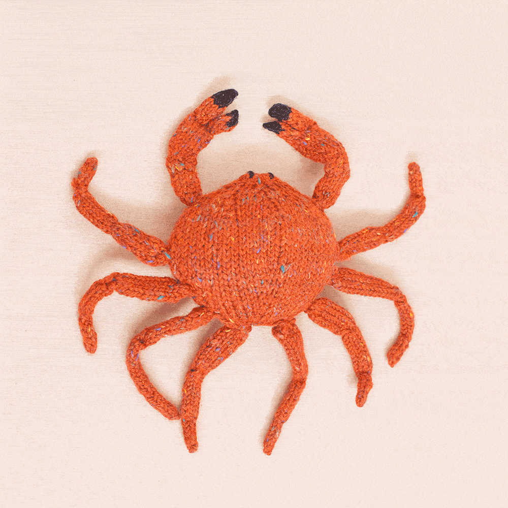 Knitted Toy Crab Pattern | Karla Courtney