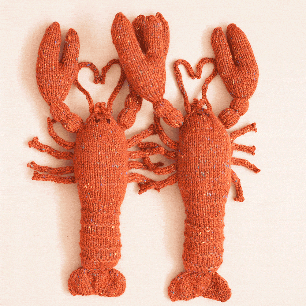Knitted Toy Lobster Pattern | Karla Courtney