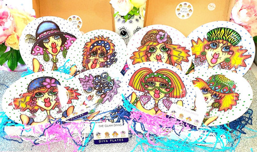 Diva 9" Melamine Plates Set of 8 | Diva Plates