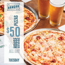 Menus | The Hangar Bar