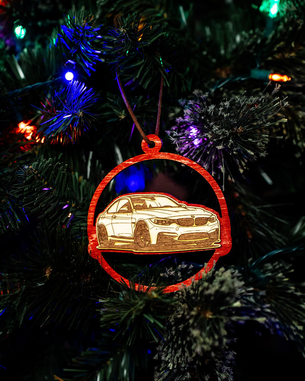 BMW M4 Wooden Christmas Ornament | Rodak Garage
