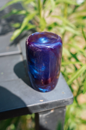 Metallic Purple Blue Swirl Shift Knob | Rodak Garage