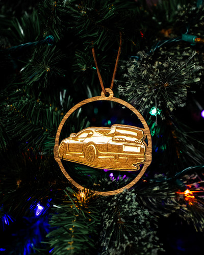 Toyota Supra Mk4 REAR Wooden Ornament | Rodak Garage