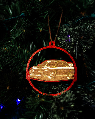 Mitsubishi Evo IV Wooden Ornament | Rodak Garage
