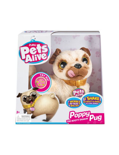 PETS ALIVE POPPY PUG (UNIT.) | Almacen de Juguetes