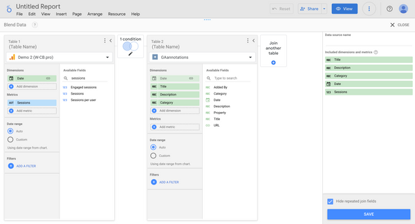 Looker Studio with Crystal Ball Automated Annotations on GA4