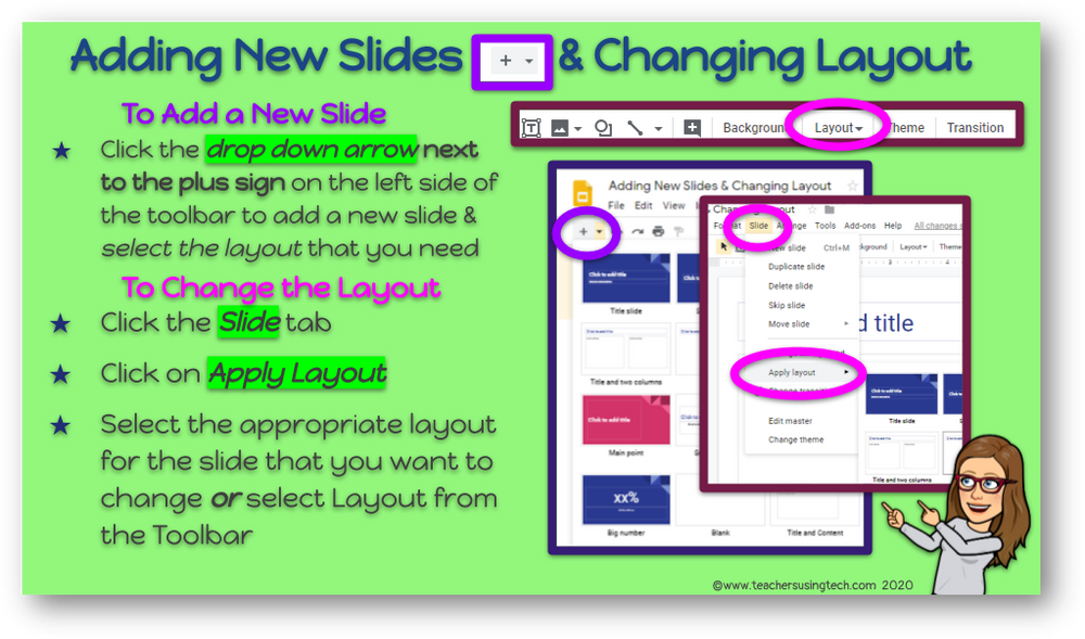 📄Quick Tip - Adding New Slides & Changing Layout