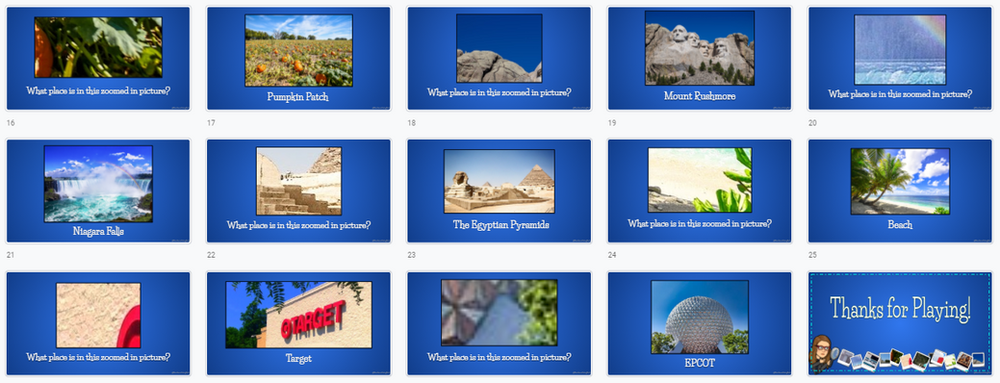 Zoomed-In Picture 📷 Guessing Game: Places Edition