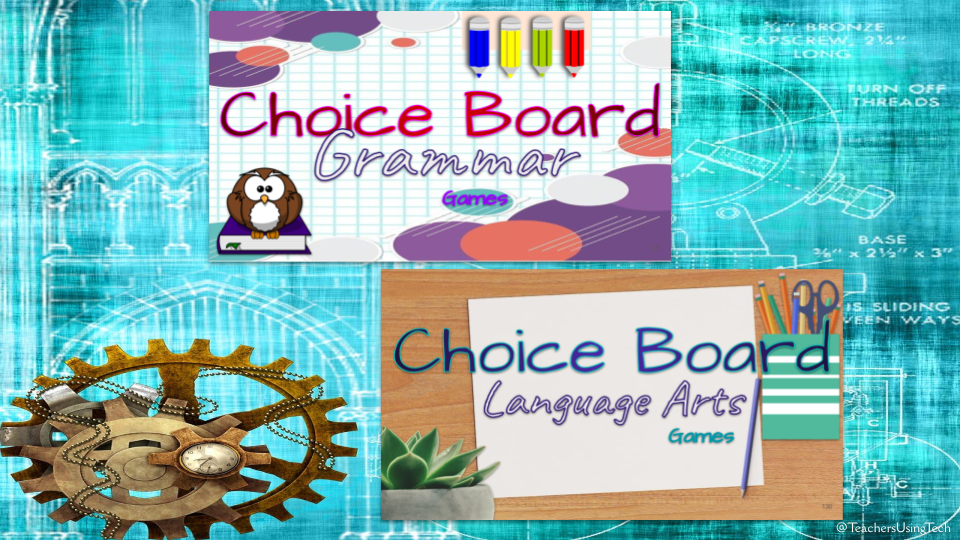 Choice Boards for Language Arts & Grammar 📝