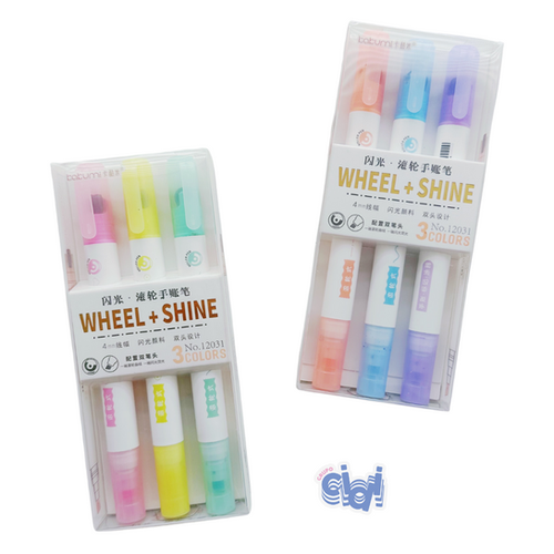 Plumón Glitter + Rodillo Con Sello | Grupo CiDi