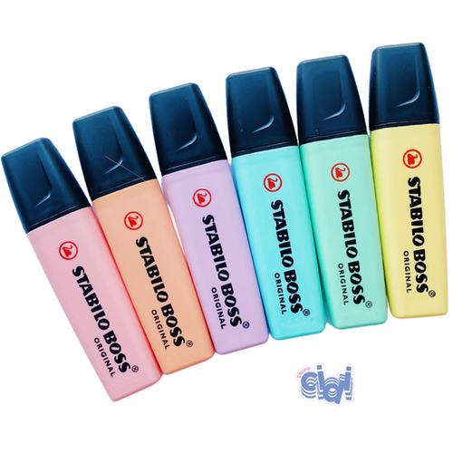 Resaltadores STABILO BOSS ORIGINAL – Colores Pastel Originales (Set de ...