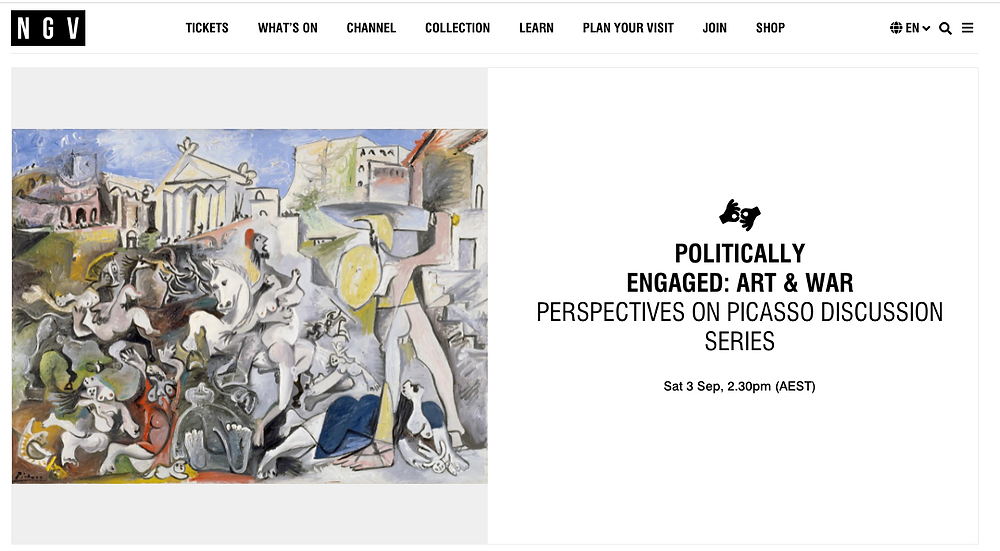In conversation with Laurie Benson at NGV ~ POLITICALLY ENGAGED: ART ...