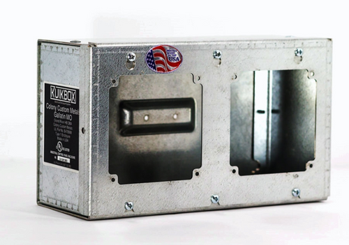 KB-02 Kuikbox with cover and mtg brackets 2 space | Montana Automation