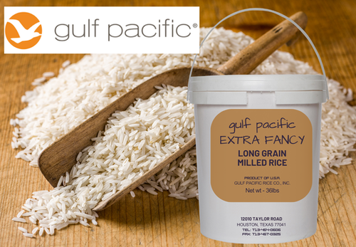 Gulf Pacific - Extra Fancy Long Grain Milled Rice 32 pound Bucket ...