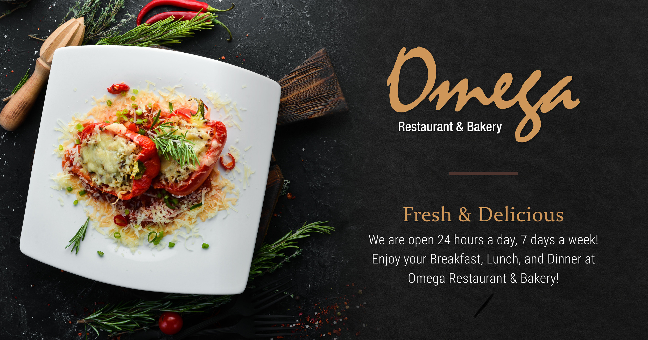 Omega Restaurant & Bakery Niles 24/7 | We Open 24 hours and 7 Days