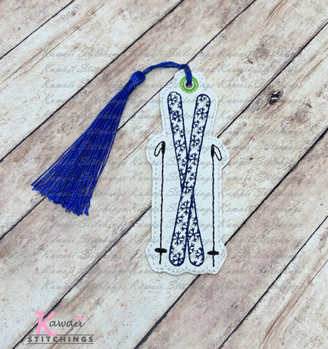 Ski Bookmark | Kawaii Stitchings