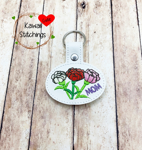 Sketchy Triple Ccarnations Mom and Mum Key Fobketchy Toy Poodle Key Fob ...