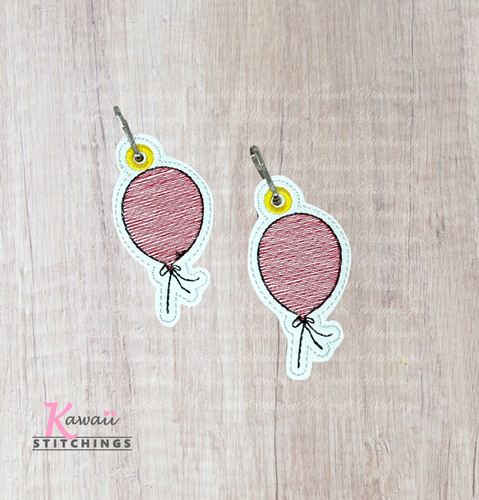 Ballon Zipper Pull | Kawaii Stitchings