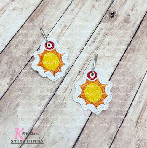 Sun Zipper Pull | Kawaii Stitchings
