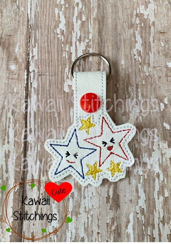 Star Key Fob | Kawaii Stitchings