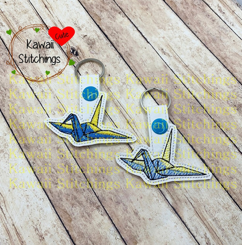Ukraine Crane Key Fobs | Kawaii Stitchings