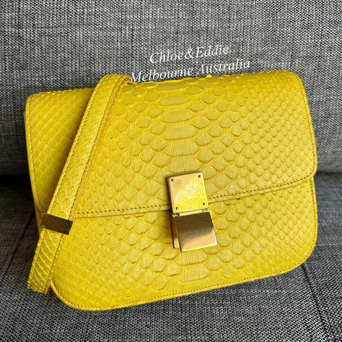 Celine Medium Classic Box Python (2012) | Chloe&Eddie