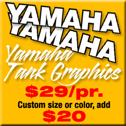 YAMAHA TANK GRAPHICS / PAIR | omarsfiberglass