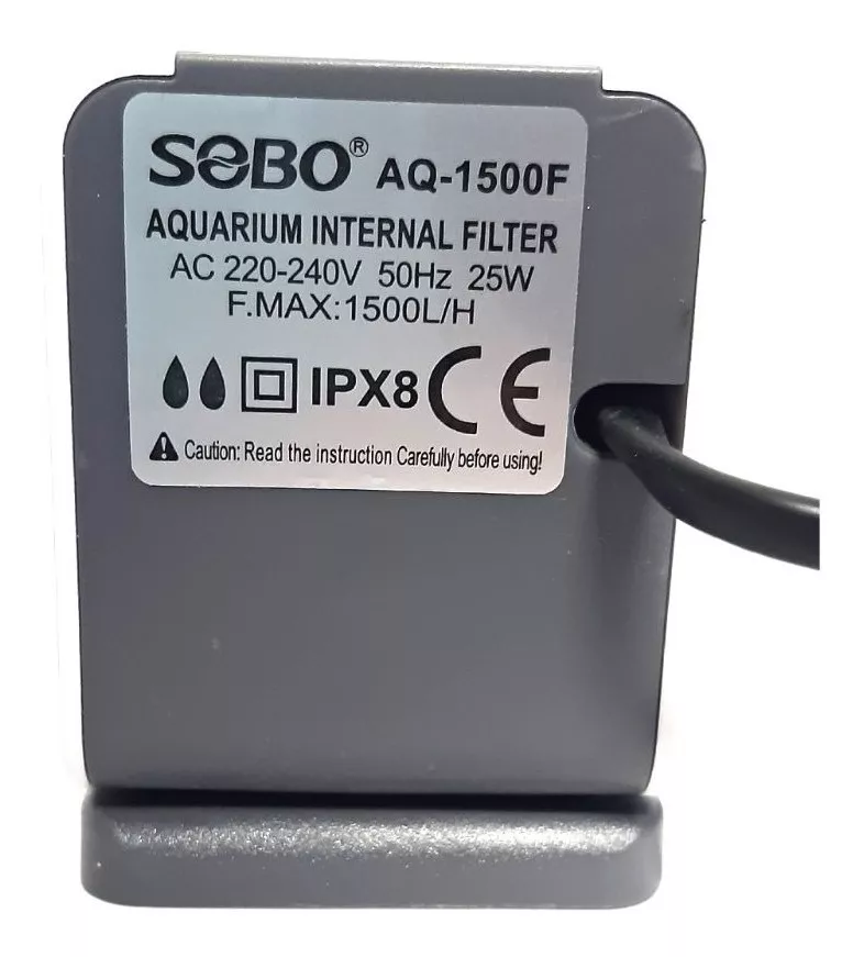 SOBO, FILTRO INTERNO SUMERGIBLE, AQ-1500F, 1500LTH, 25W, 20 A 30 ...